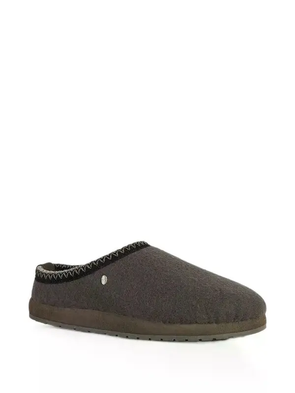 EMU AUSTRALIA Tay Felt Comfort Embroidered-trim Slippers