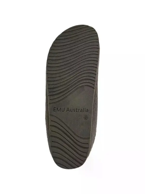 EMU AUSTRALIA Tay Felt Comfort Embroidered-trim Slippers