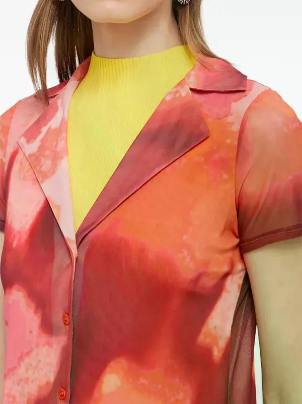 Desigual Short-sleeved Printed Blouse