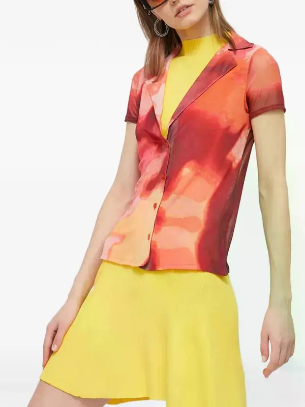 Desigual Short-sleeved Printed Blouse