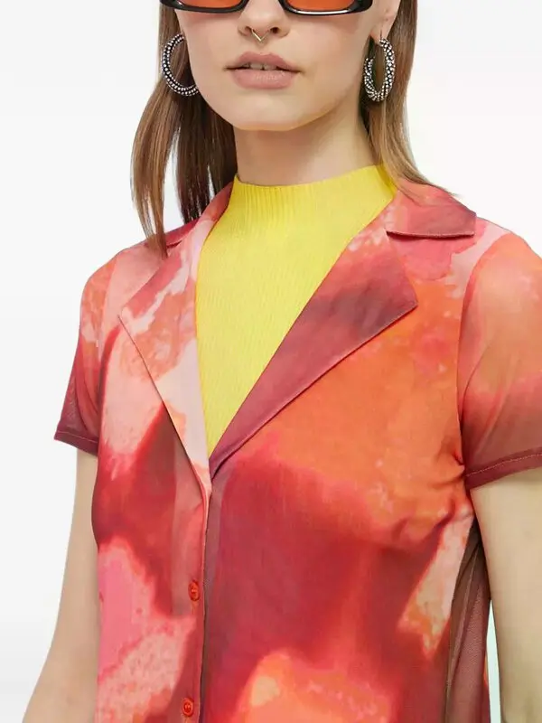 Desigual Short-sleeved Printed Blouse