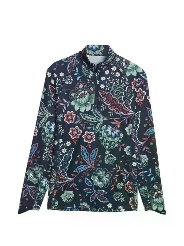 PUMA X Liberty Floral-print Quarter-zip Pullover