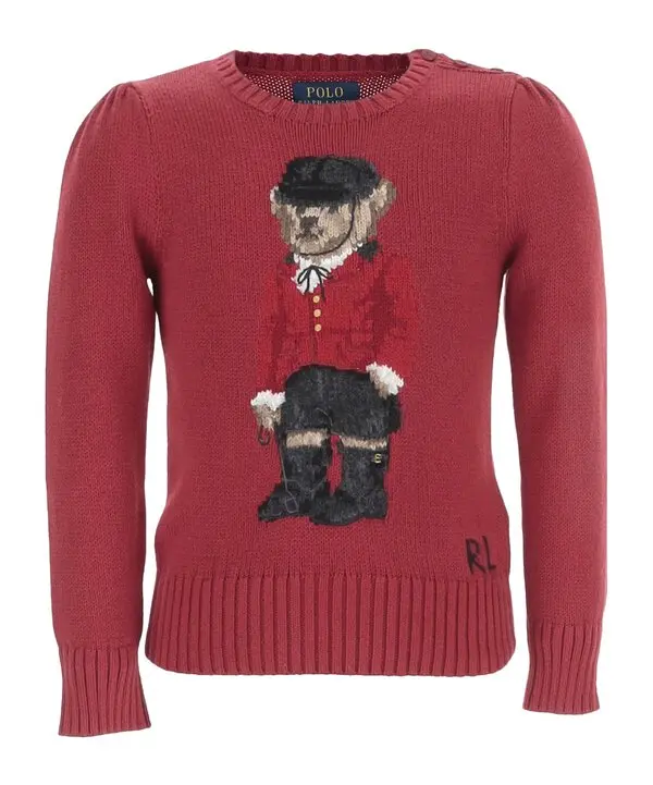 Polo Ralph Lauren Polo Bear Puff-sleeve Sweater