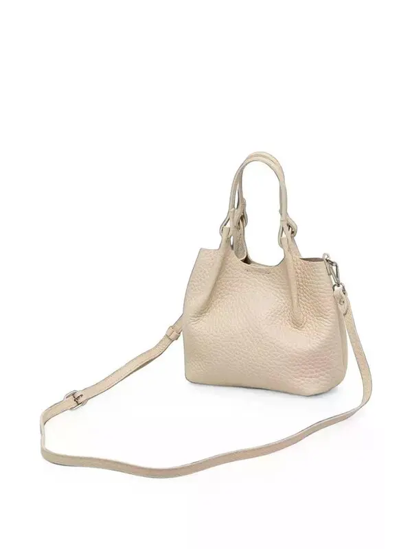 GIANNI CHIARINI Dua Pebbled Leather Shoulder Bag