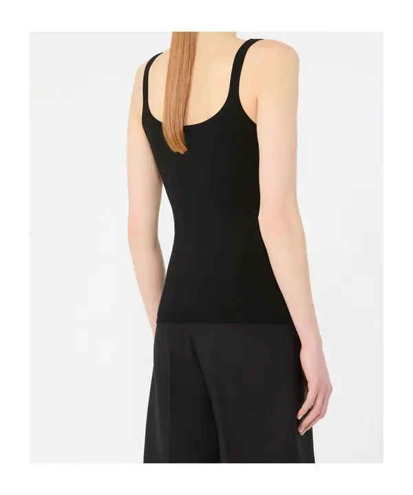 Max Mara Sleeveless Wool Yarn Sweater