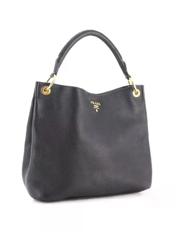 Prada Rolled Vitello Daino Large Hobo Bag