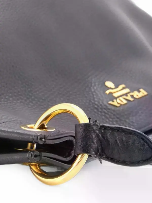 Prada Rolled Vitello Daino Large Hobo Bag