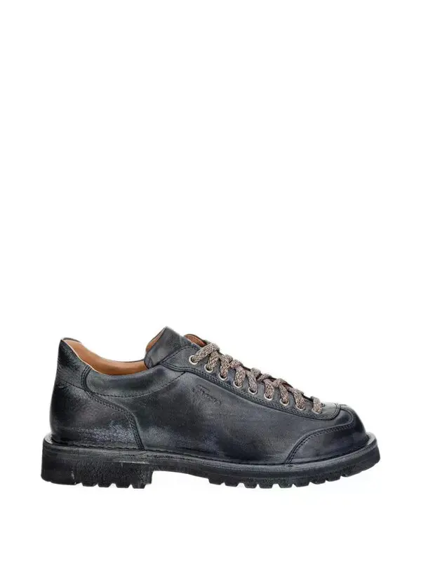 FRACAP Samu Leather Lace-up Shoes - Black