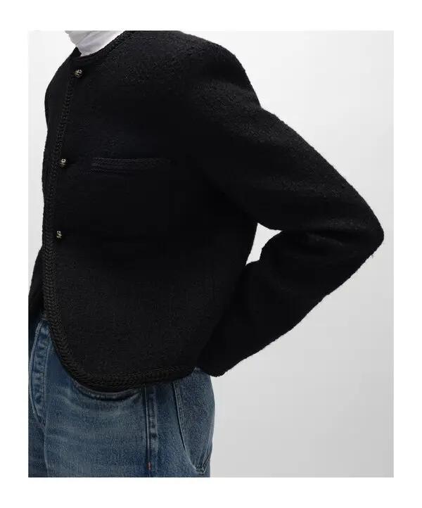 Celine Chasseur Jacket In Wool Natt