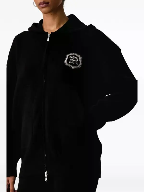 ERMANNO FIRENZE Logo-patch Zip-up Hoodie