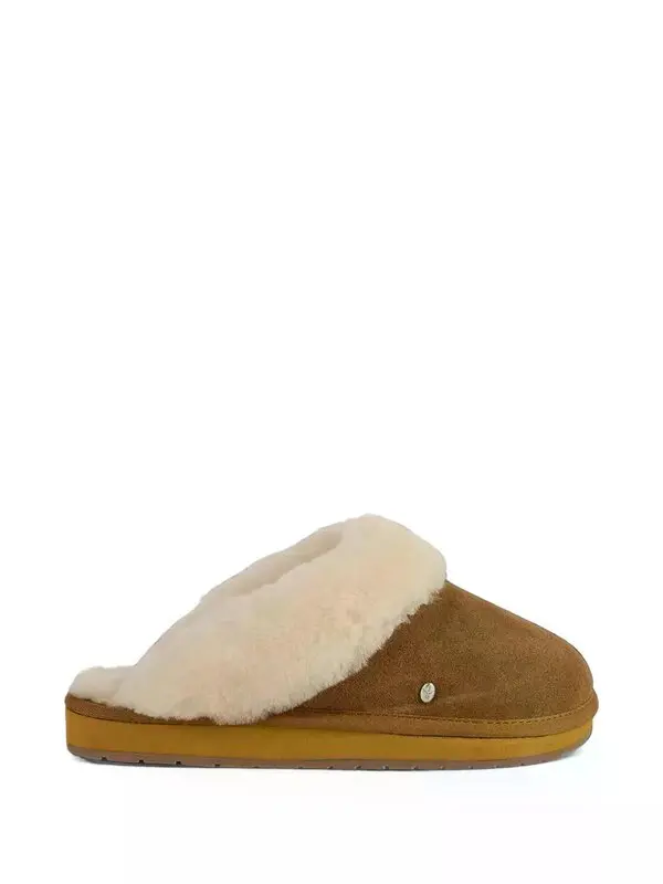EMU AUSTRALIA Shearling-trim Suede Slippers