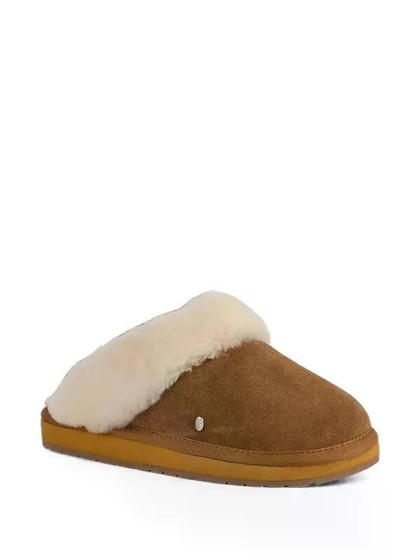 EMU AUSTRALIA Shearling-trim Suede Slippers