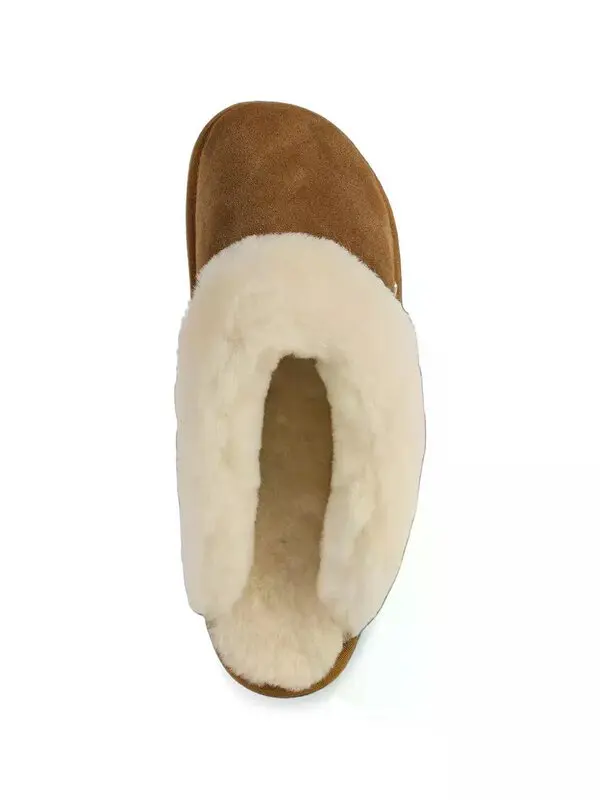 EMU AUSTRALIA Shearling-trim Suede Slippers