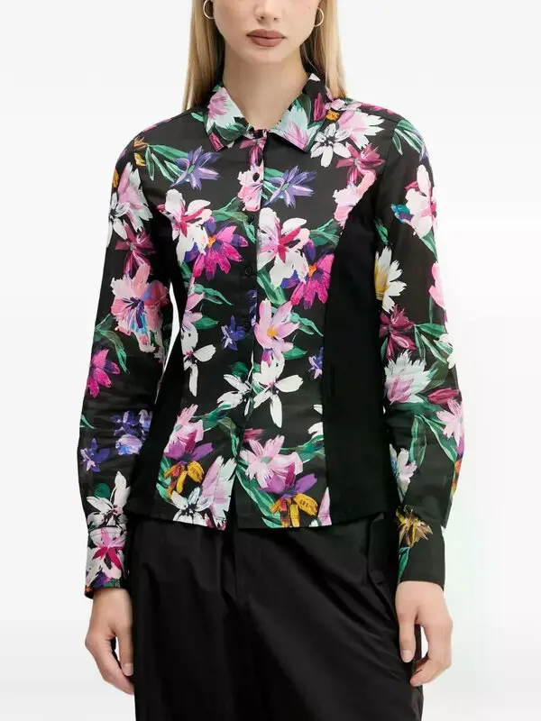 Desigual Floral-panelled Shirt