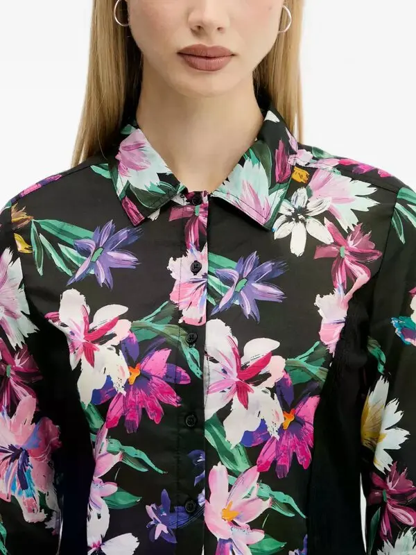 Desigual Floral-panelled Shirt