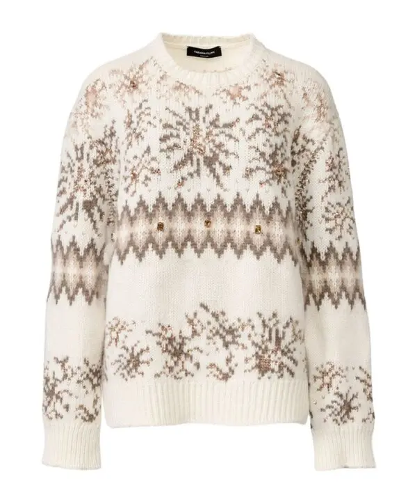 Fabiana Filippi Embellished Crewneck Jumper