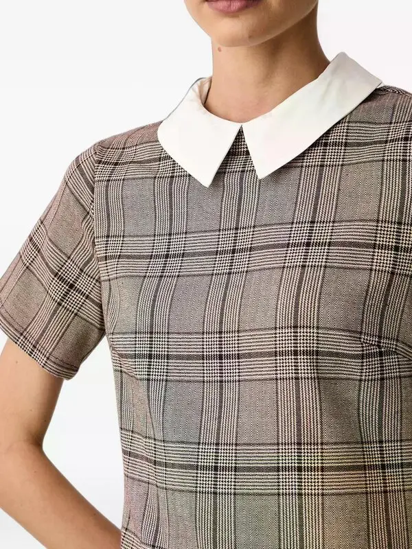 SILVIAN HEACH Checked Mini Dress