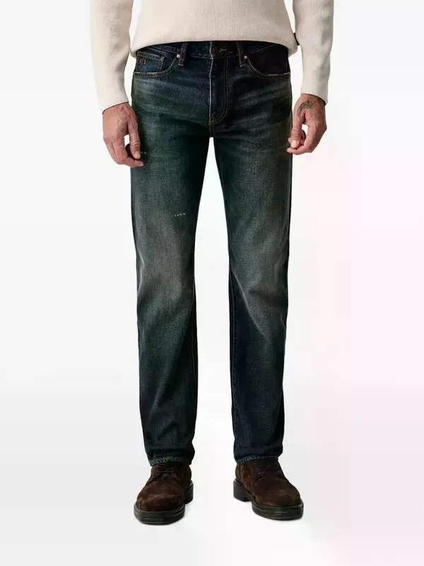 Armani Exchange Faded Whiskered Jeans