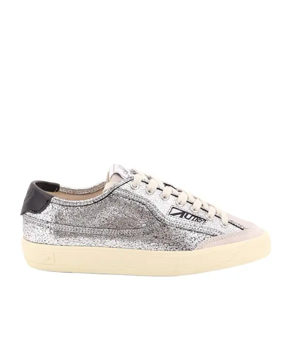 AUTRY Cracked-look Low-top Sneakers