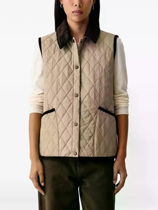 Barbour Darwen Quilted Corduroy-collar Gilet