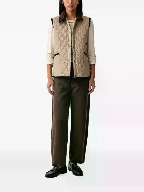 Barbour Darwen Quilted Corduroy-collar Gilet