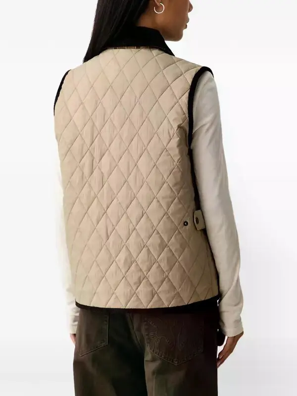 Barbour Darwen Quilted Corduroy-collar Gilet