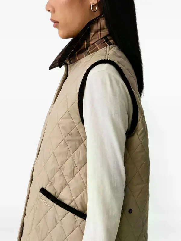 Barbour Darwen Quilted Corduroy-collar Gilet