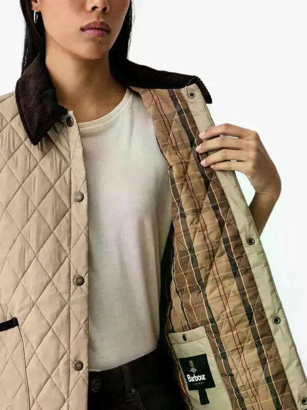 Barbour Darwen Quilted Corduroy-collar Gilet