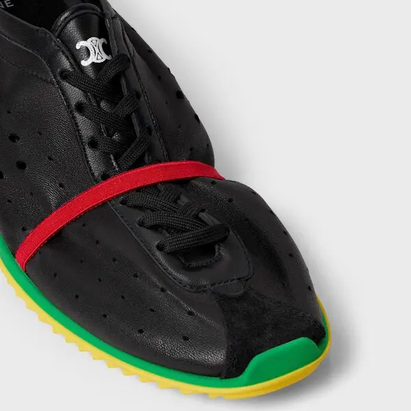 Celine Soft Sneaker In Stretch Lambskin, Suede Calfskin And Lambskin