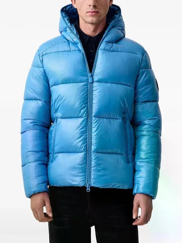 SAVE THE DUCK Edgard Hooded Padded Jacket - Blue