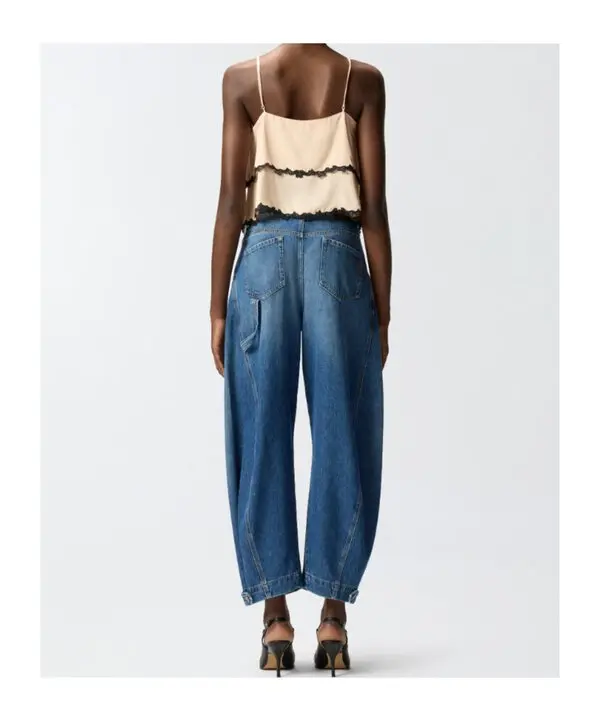 Pinko Sicuro Zip Wide-leg Jeans