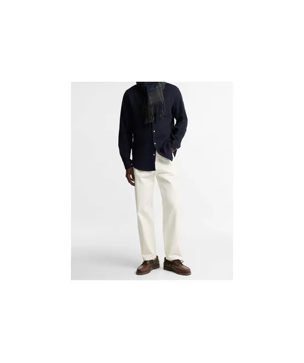 Barbour Plaid Wool Scarf