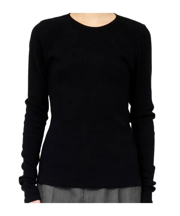 MAISON MARGIELA Ribbed-knit Long-sleeve Top