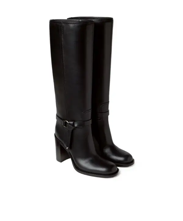 Fendi Buckle-strap Knee-high Boots