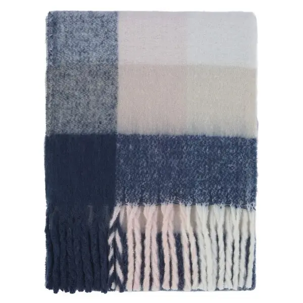 Barbour Color-block Plaid Scarf
