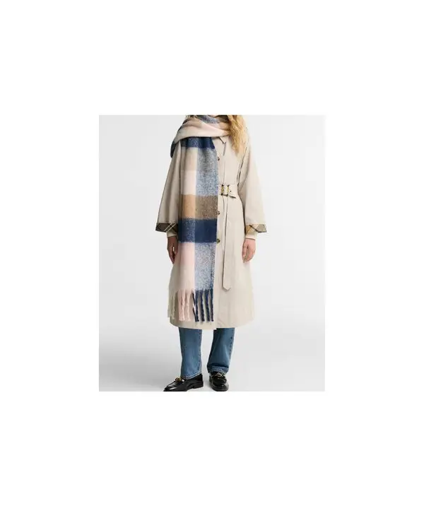 Barbour Color-block Plaid Scarf
