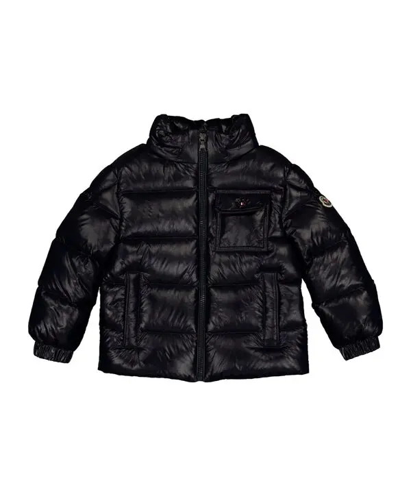 Moncler Stand Collar Shiny Down Jacket