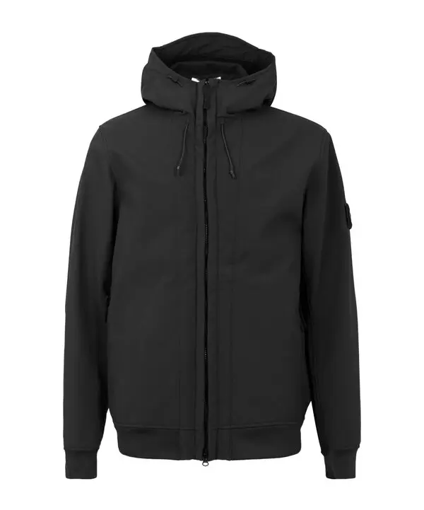 Stone Island Hooded Softshell Zip-up Jacket