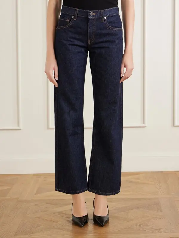 Khaite Mid-rise Straight-leg Jeans