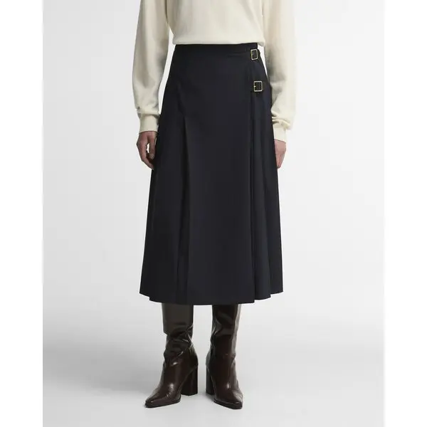 Barbour Pleated Midi Skirt