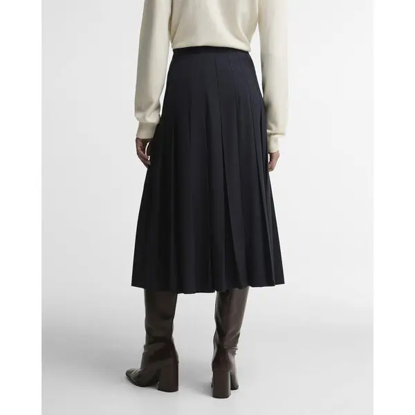 Barbour Pleated Midi Skirt