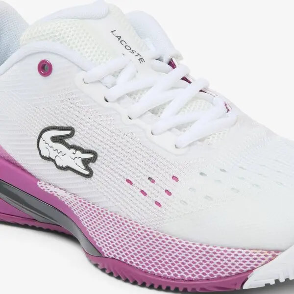Lacoste Purple Mesh Tennis Shoes