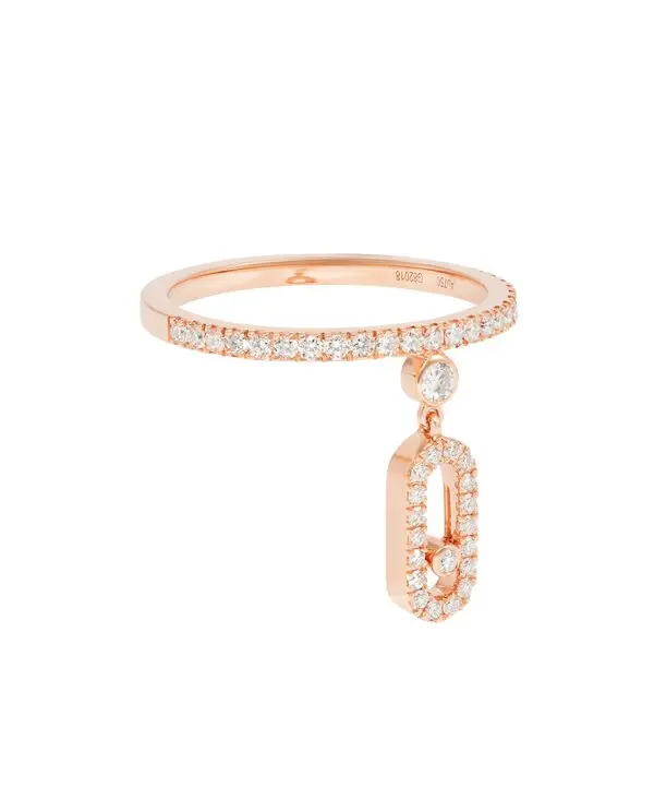 Messika 18-karat Rose Gold Diamond Ring