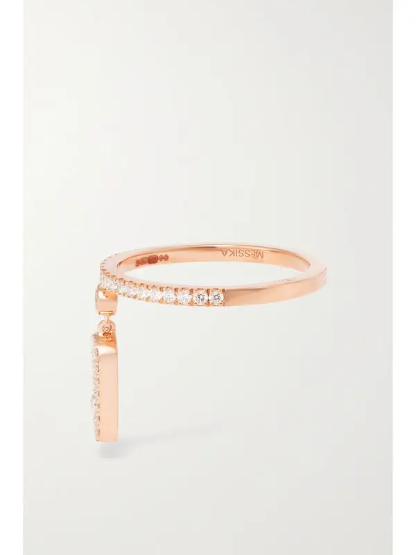 Messika 18-karat Rose Gold Diamond Ring