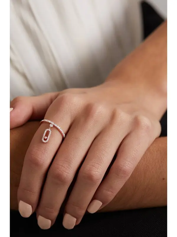 Messika 18-karat Rose Gold Diamond Ring