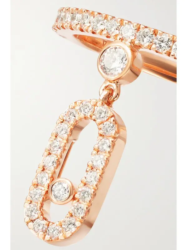 Messika 18-karat Rose Gold Diamond Ring