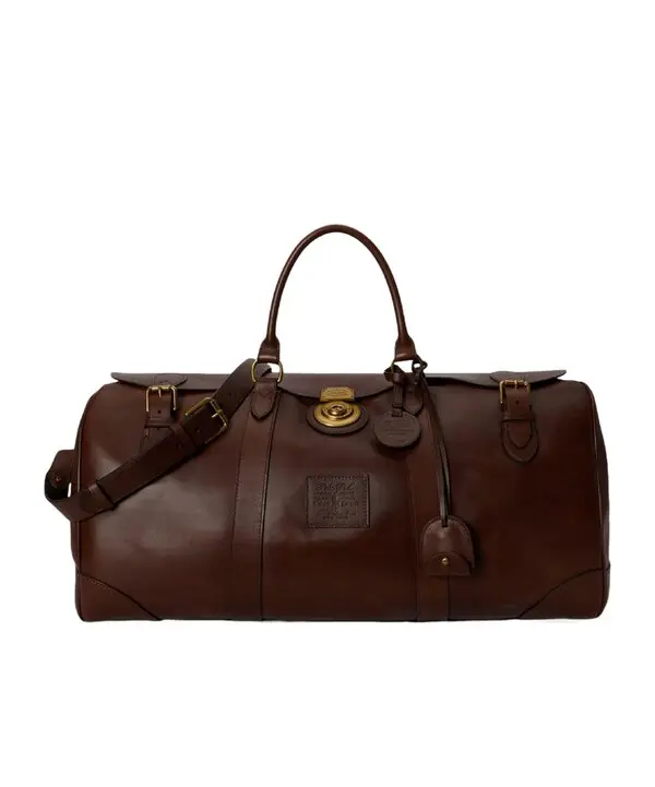 Polo Ralph Lauren Large Cowhide Tote Bag - Brown