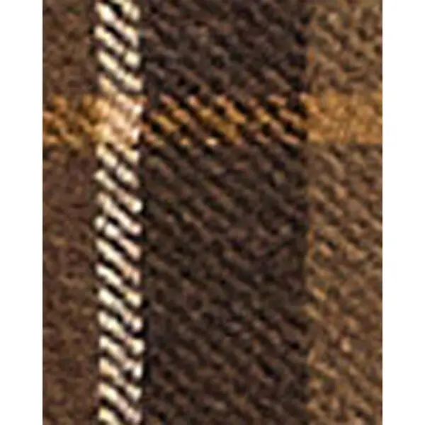 Barbour Brown Plaid Pleated Midi Skirt
