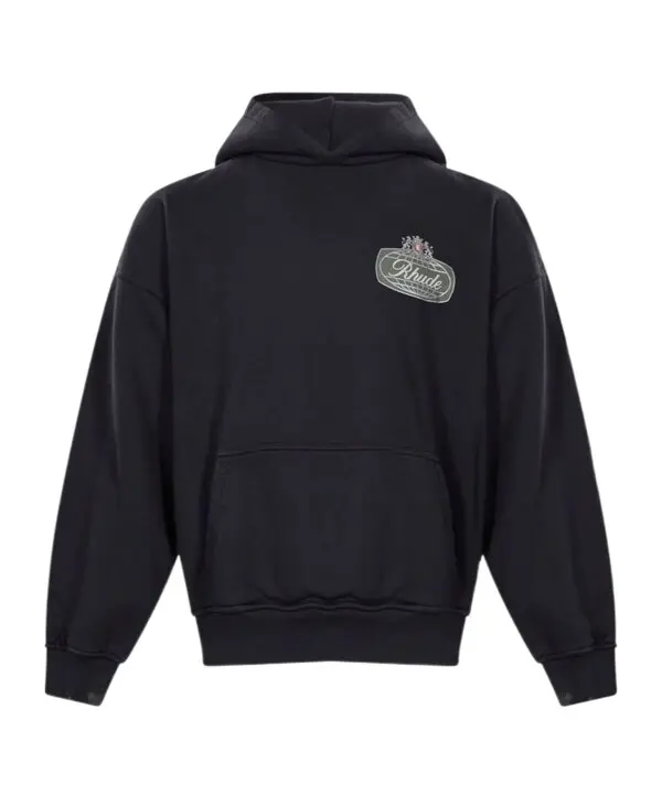Rhude Logo Printed Long-sleeved Hoodie