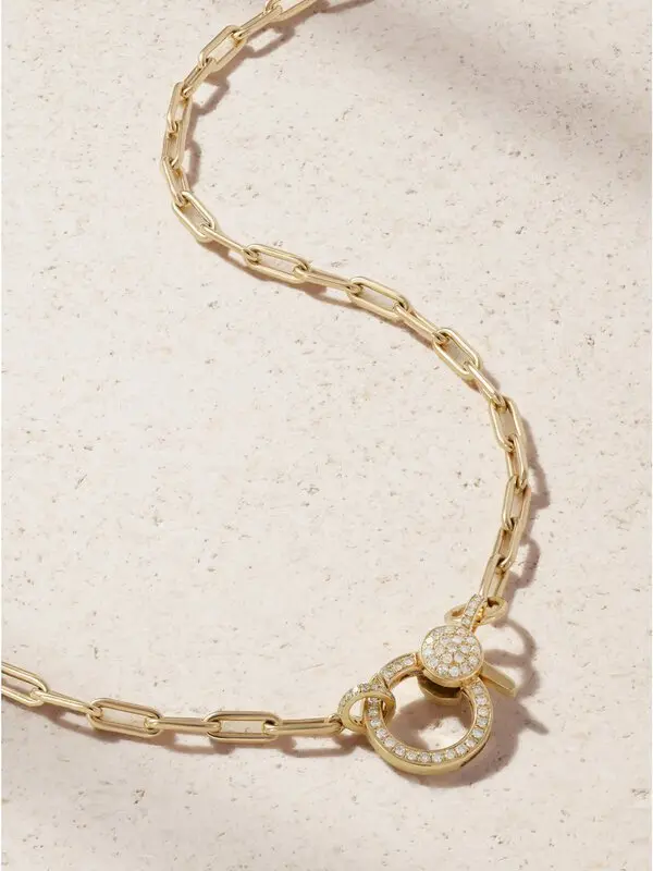 Ileana Makri 14-karat Gold Diamond Necklace